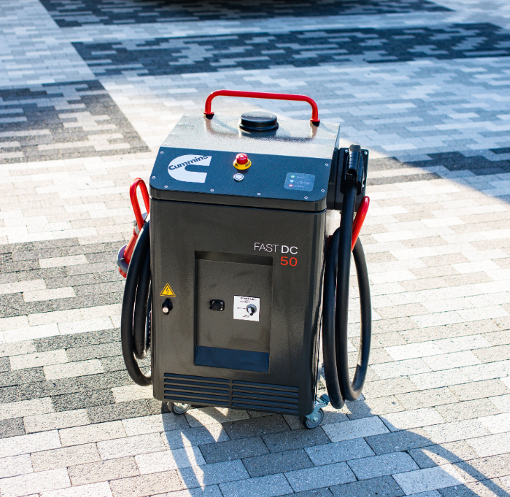 Mobile 50kW DC Fast Charger with 32 foot [10m] AC Cable - HE9819025-01-CSS-LTB - Shop Cummins