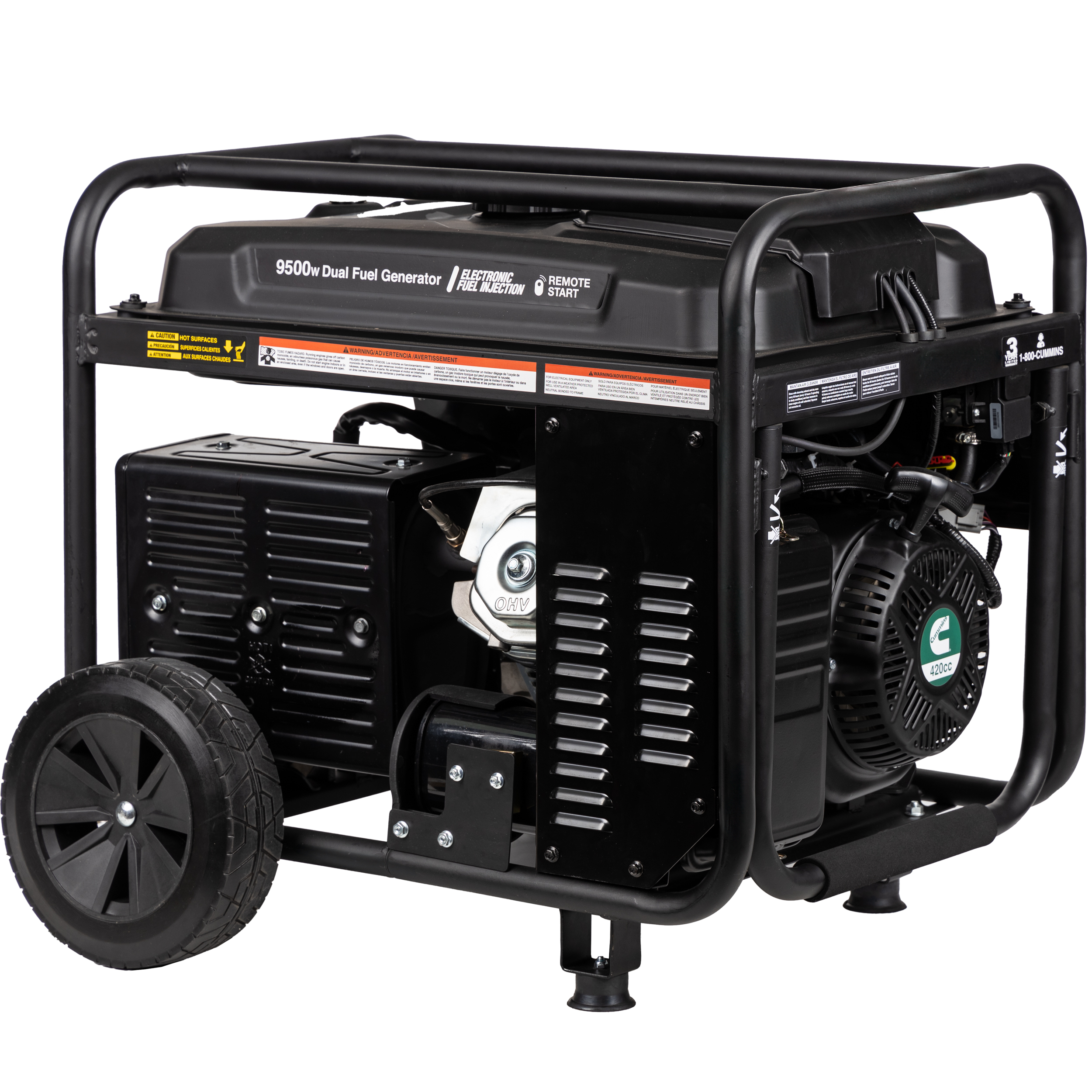 Onan P9500DF EFI Dual-Fuel Portable Generator - EPA+CARB - A075C509 ...