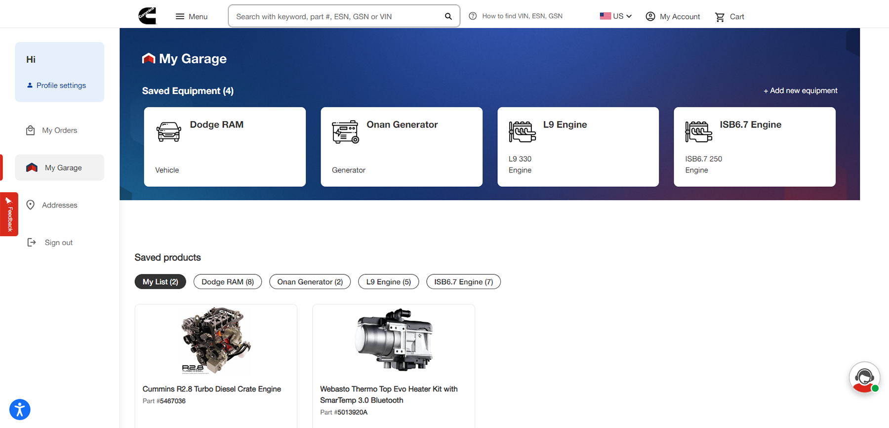 Knowledge Hub US.My Garage Is Your Cummins Virtual Garage